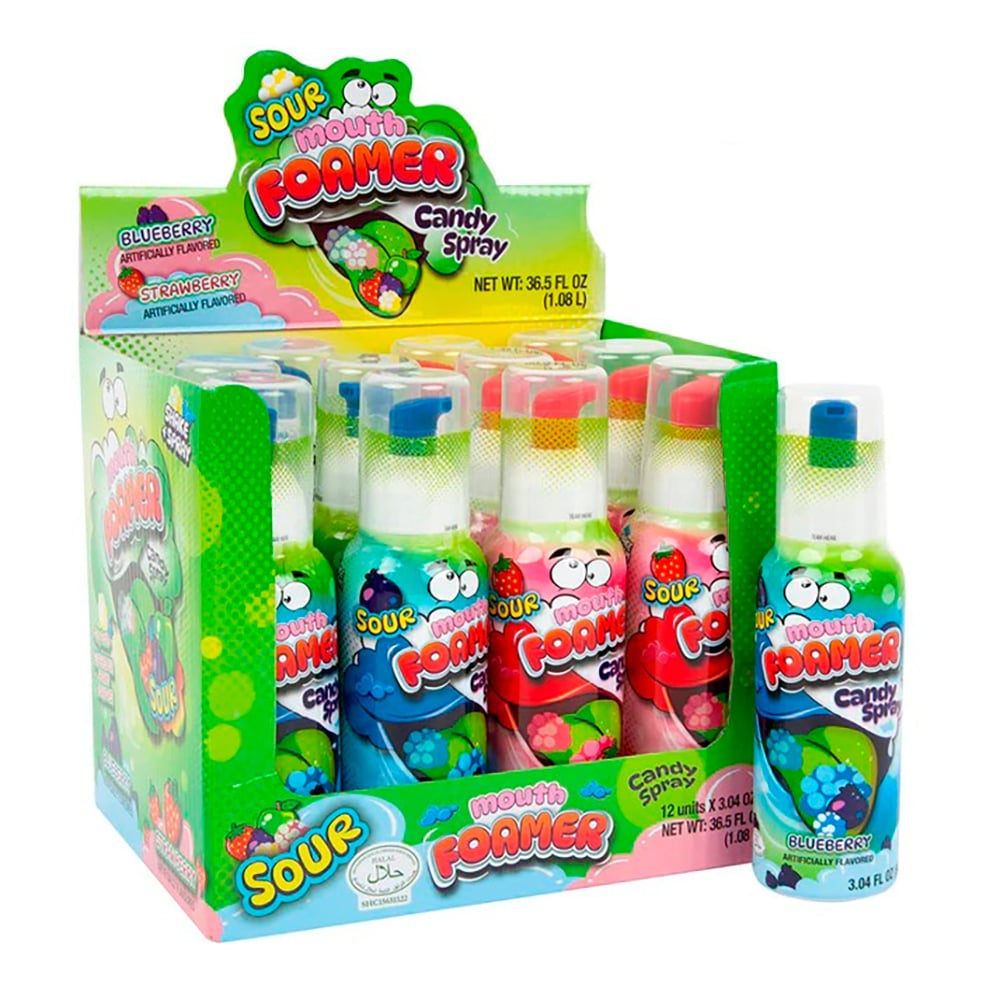 Sour Mouth Foamer - Candy Spray - Assorted Flavors – Violets & Cream