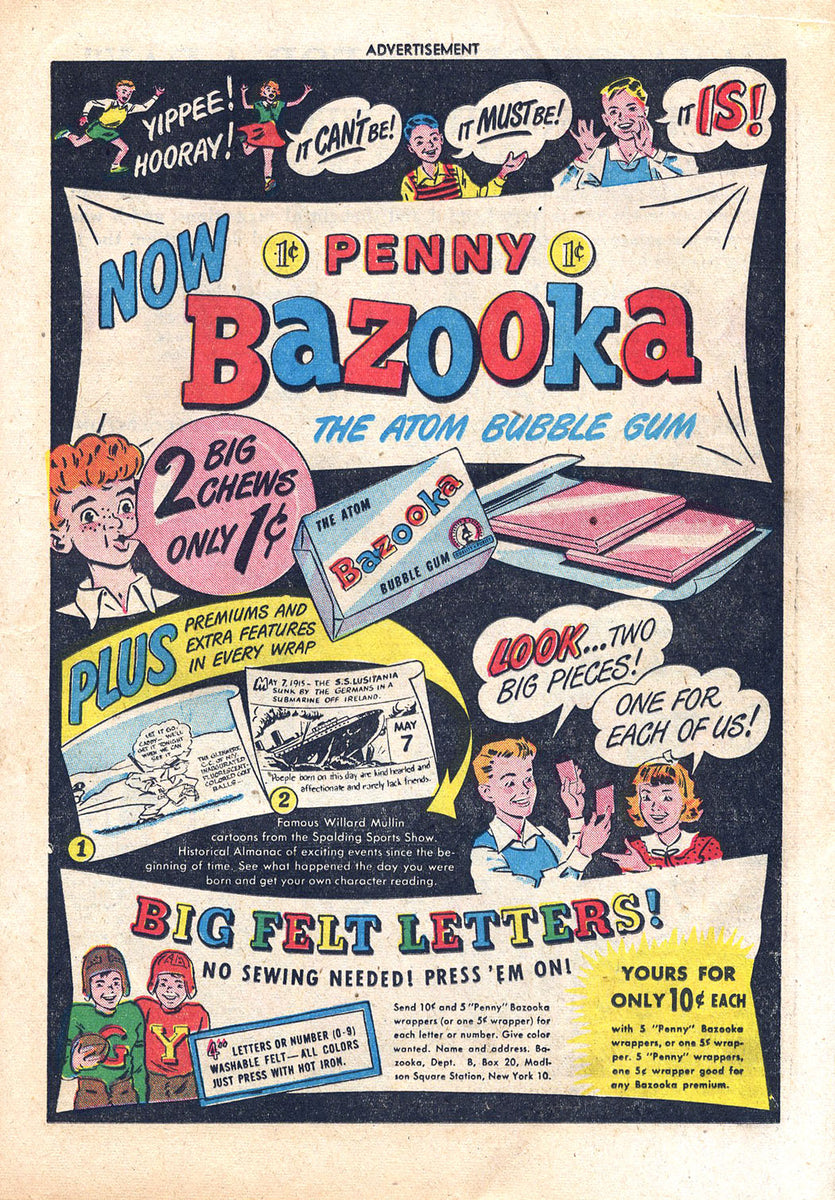 Bazooka - Bubble Gum Soda – Violets & Cream